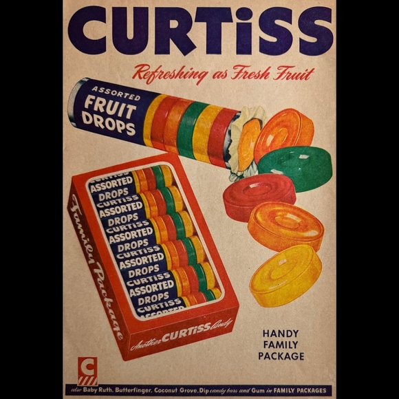 Curtiss | Art | Curtiss Candy Print Ad 5952 Ephemera Vintage ...